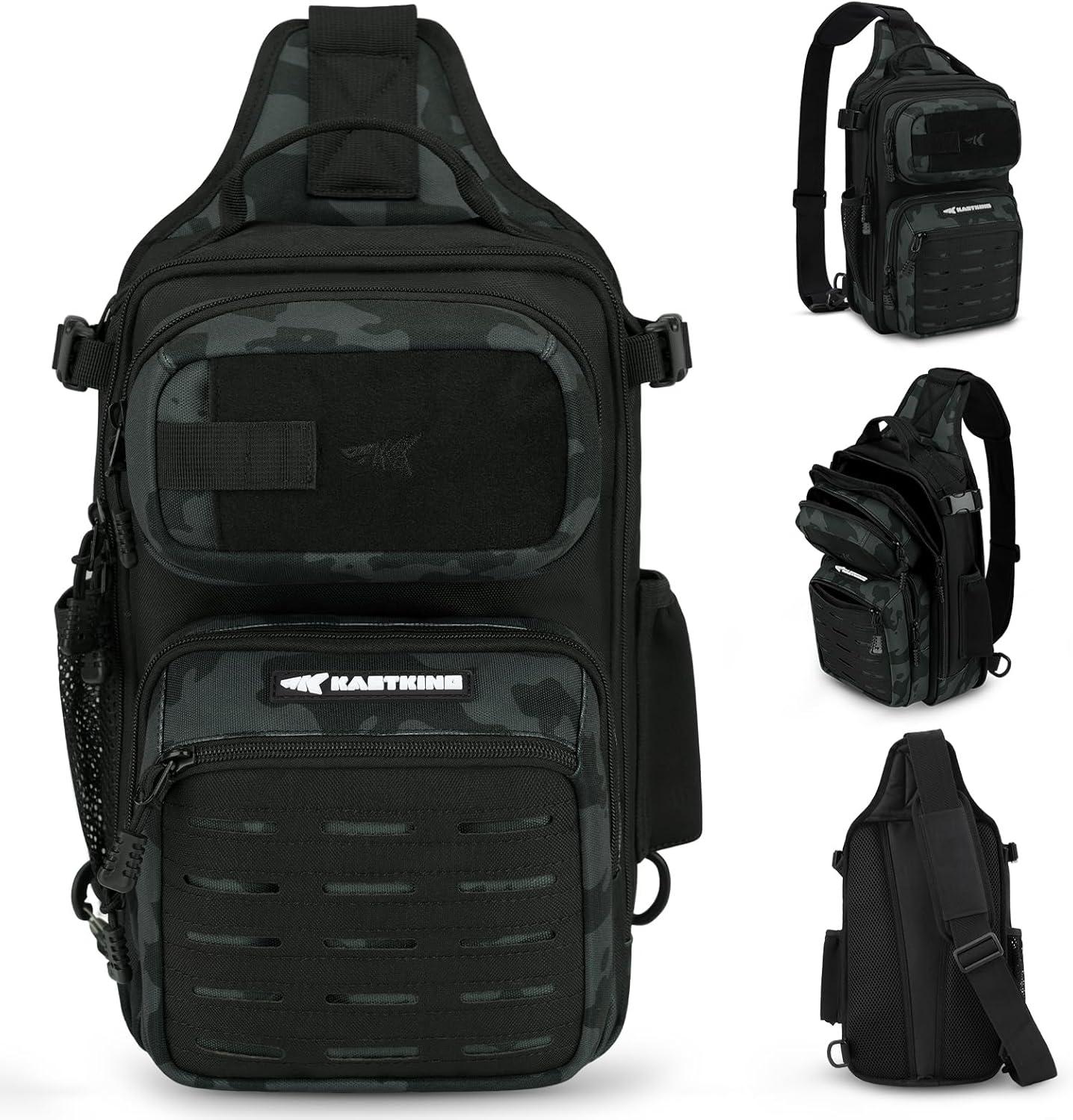 KastKing BlowBak Tactical Sling Tackle Bag-Lightweight Fishing Backpack ...